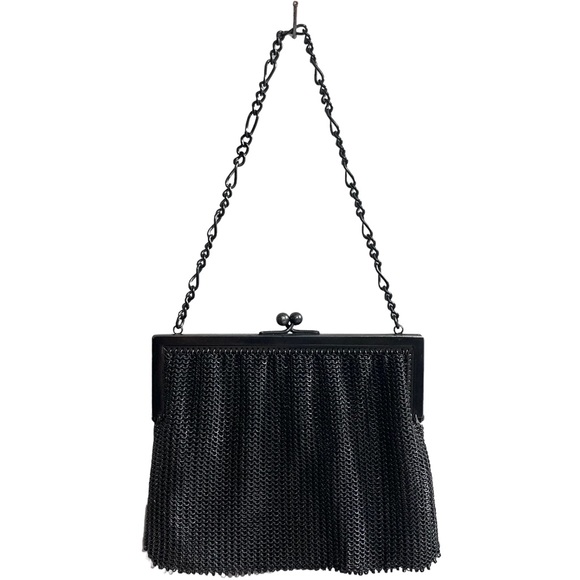 Bags | Vintage Black Chain Mesh Mini Bag | Poshmark
